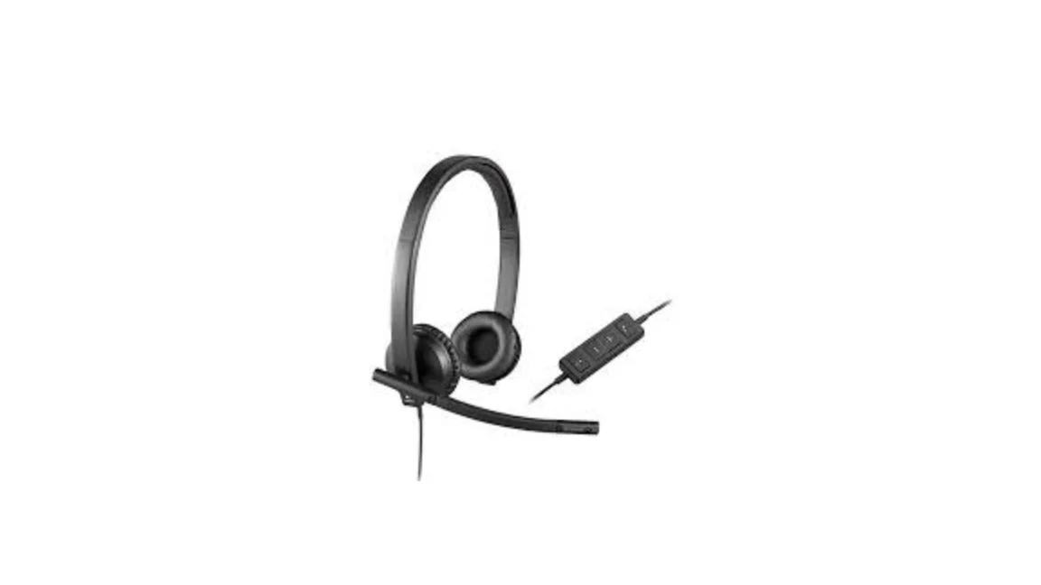 Logitech H570e Wired Headset, Stereo Headphones with Noise-Cancelling ...